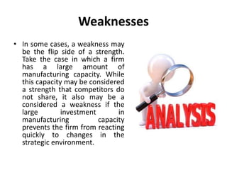 SWOT analysis - strategic management - Manu Melwin Joy | PPTX