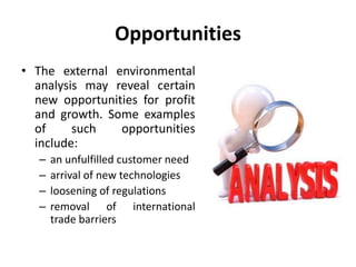 SWOT analysis - strategic management - Manu Melwin Joy | PPTX