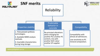 SNF vs PCE: technical aspects and possibilities | PPT