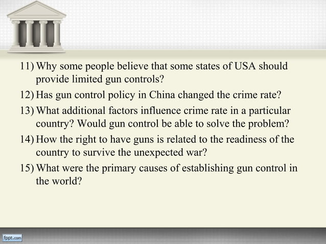 Gun Control Research Paper | PPT