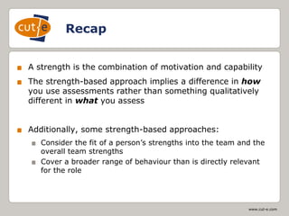 Strength-Based Assessment - 'What?', 'How?', and 'Why?' Howard ...