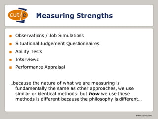 Strength-Based Assessment - 'What?', 'How?', and 'Why?' Howard ...