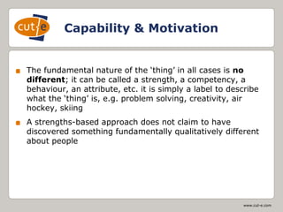 Strength-Based Assessment - 'What?', 'How?', and 'Why?' Howard ...