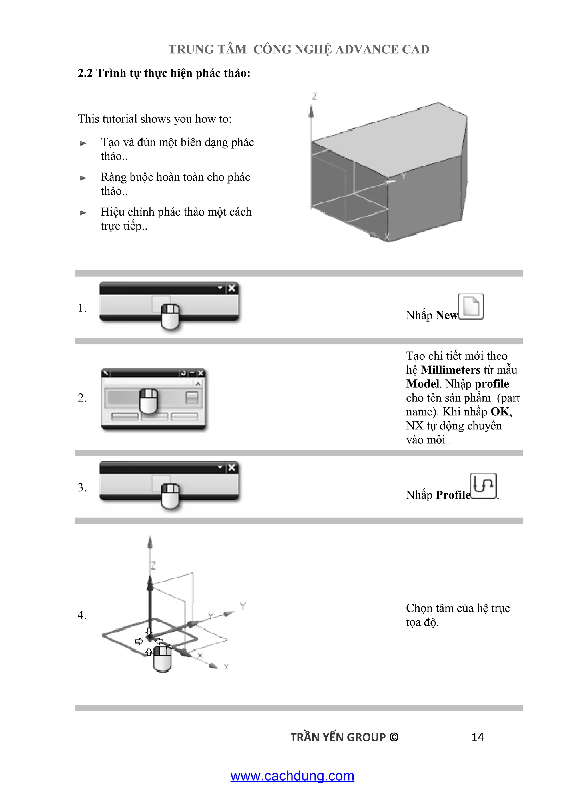 Giáo trình thiết kế NX cơ bản | PDF