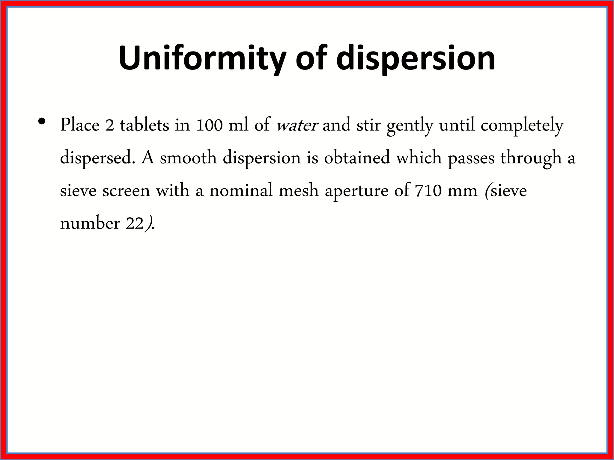 pharmacopoeial standards for tablet | PPTX