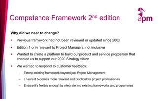 12. APM Competence Framework 2nd edition: Introduction and overview ...