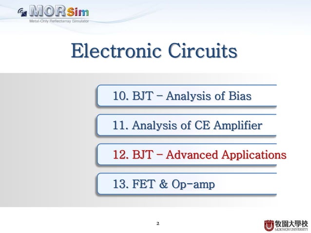BJT - Advanced Applications | PPTX | Consumer Electronics | Technology & Computing