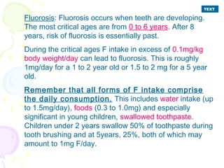 the role of fluoride... | PPT