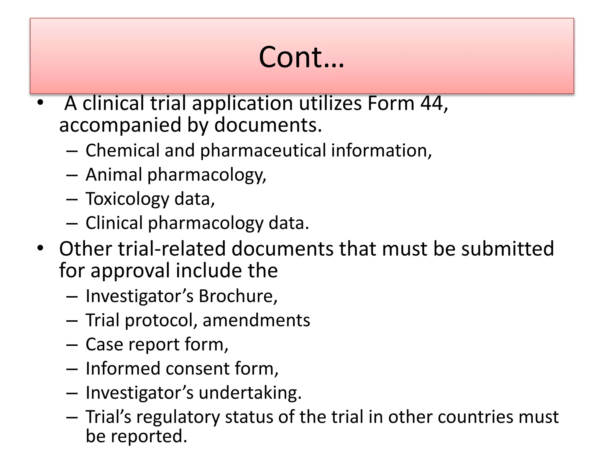 clinical trial application in india | PPTX