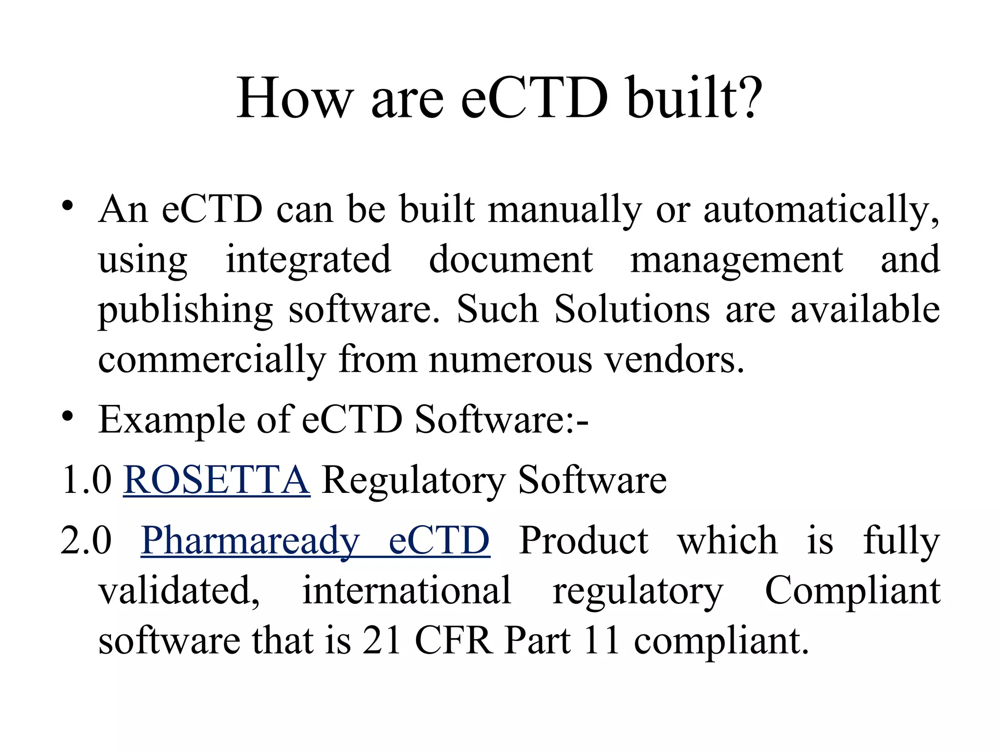 ctd and e ctd submission | PPT