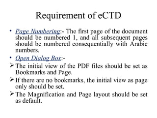 ctd and e ctd submission | PPT