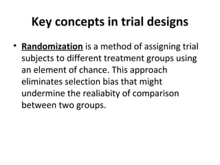 trial and protocol design | PPT