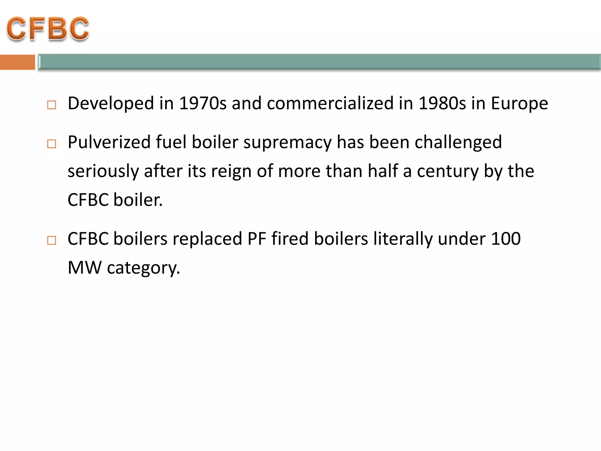 CFBC Boiler vs Pulverized Fired Boiler | PDF