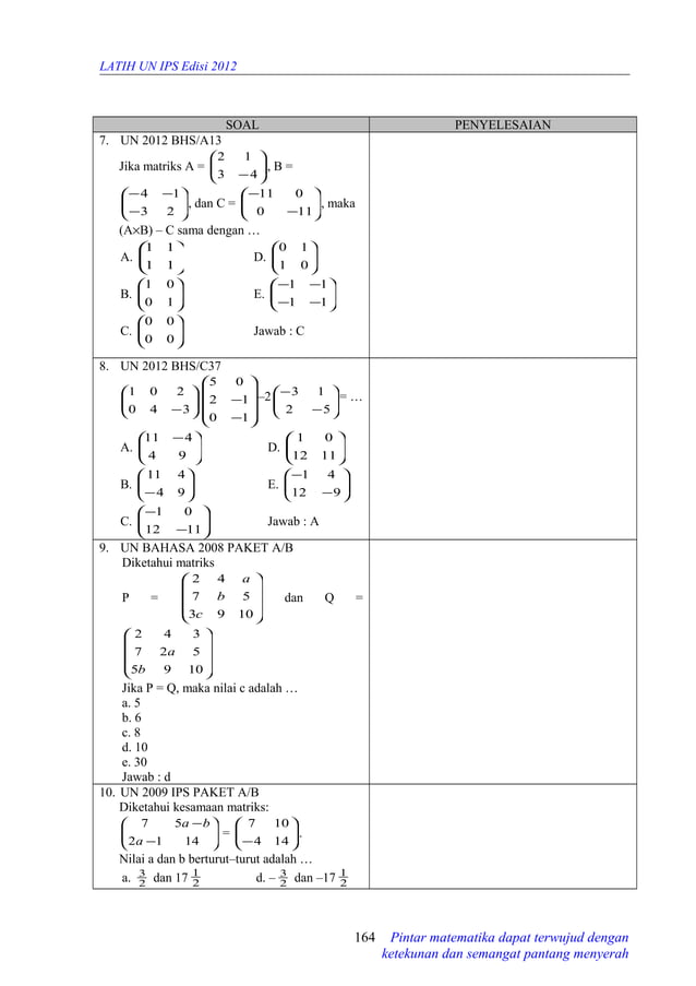 12. matriks | PDF