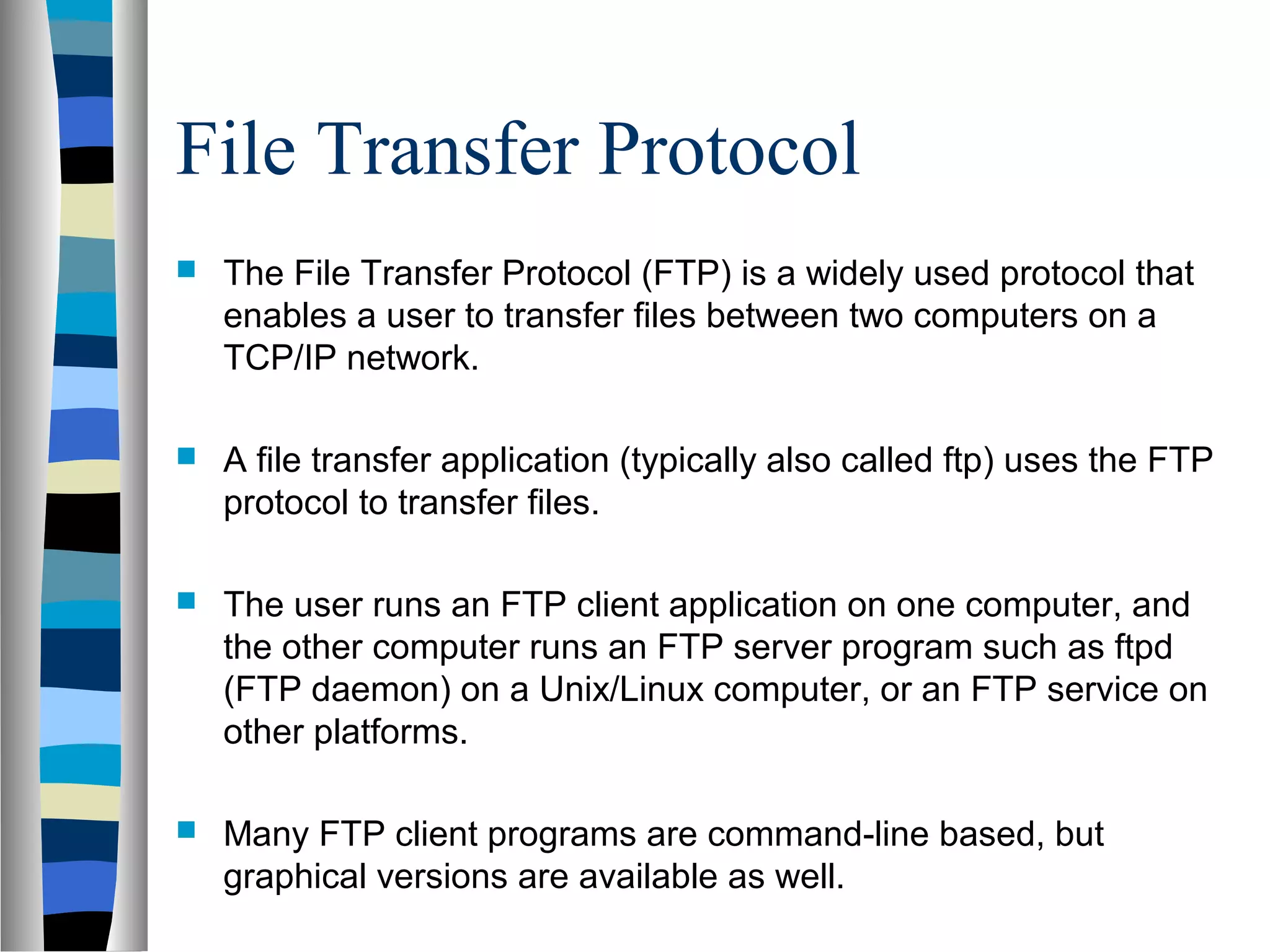 file transfer and access utilities | PPT