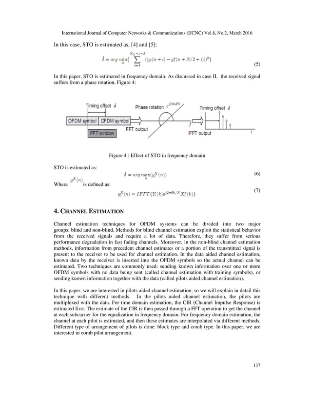 A JOINT TIMING OFFSET AND CHANNEL ESTIMATION USING FRACTIONAL FOURIER TRANSFORM AND CAZAC ...