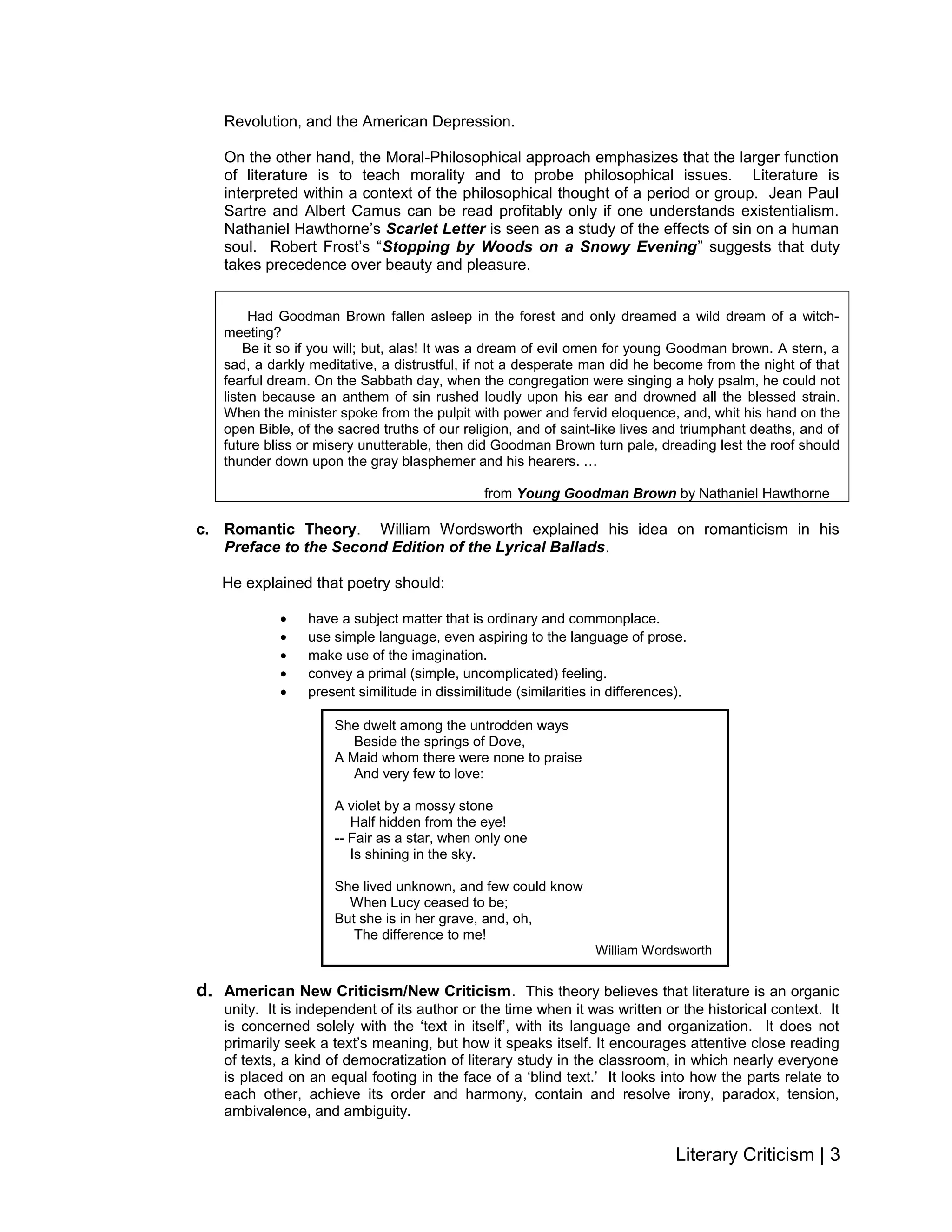 Literary Criticism (12 of 16) | DOC