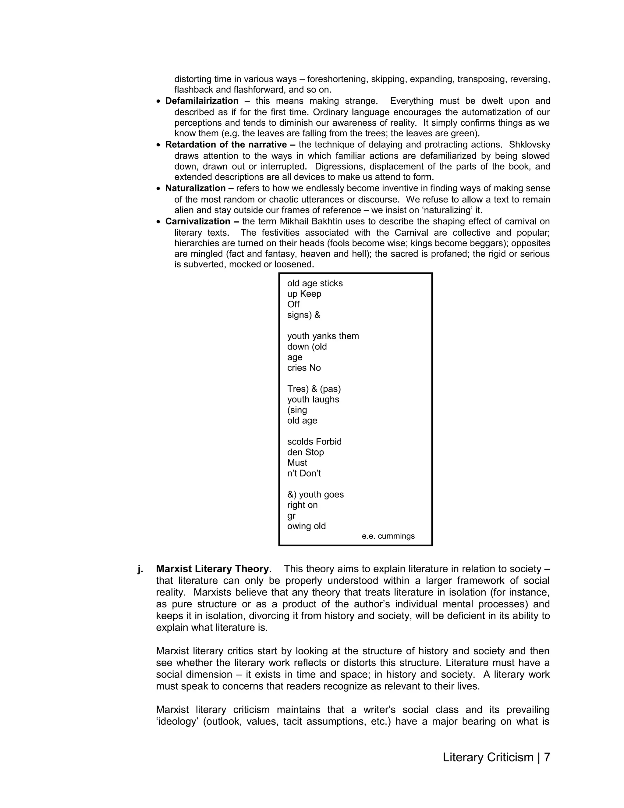 Literary Criticism (12 of 16) | DOC