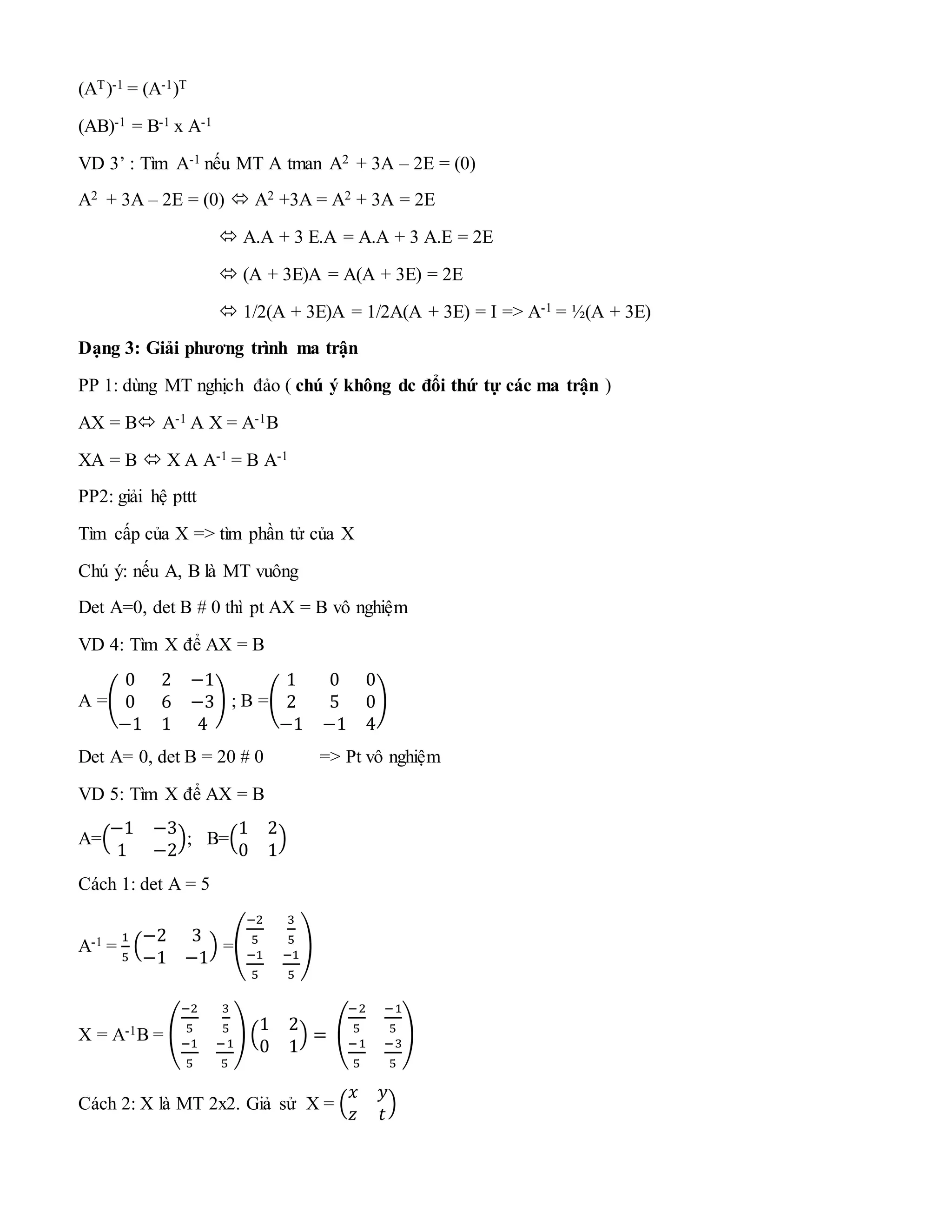12.ma trận và dịnh thức | DOCX