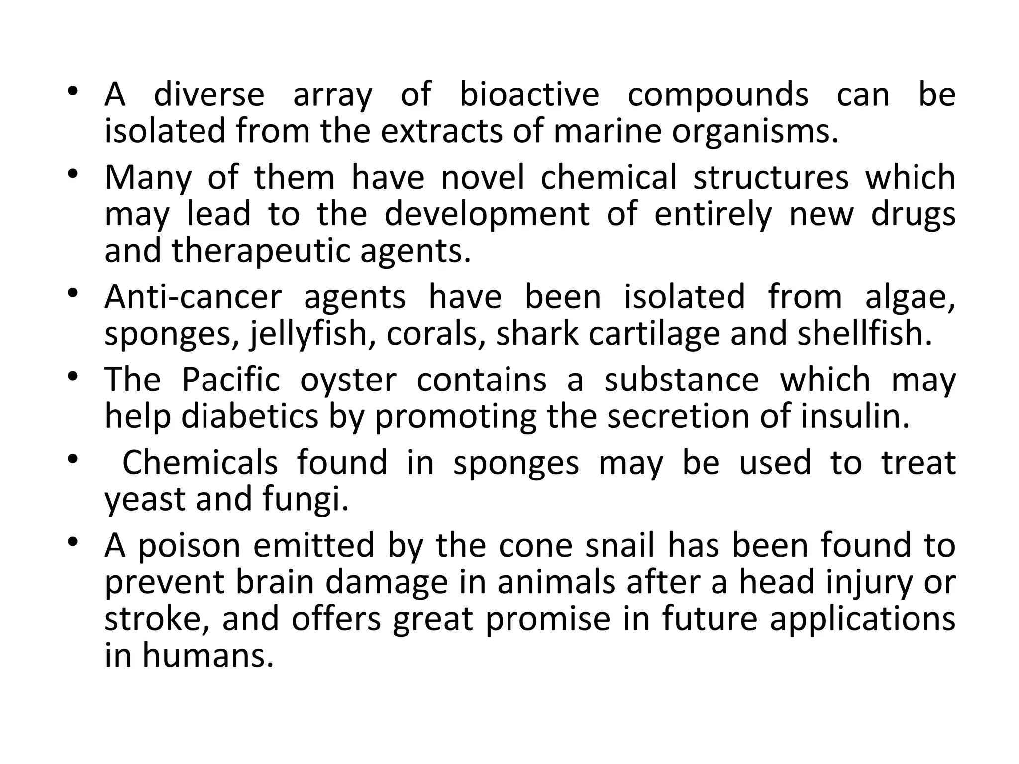 12. marine bioactive_compounds | PPT | Chemistry | Science