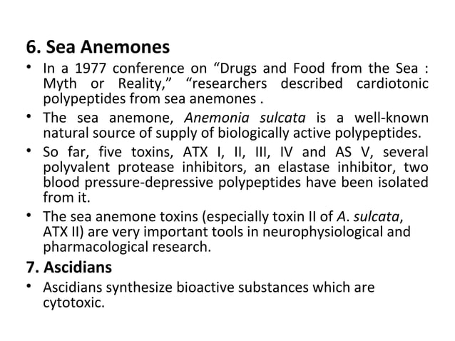 12. marine bioactive_compounds | PPT | Chemistry | Science