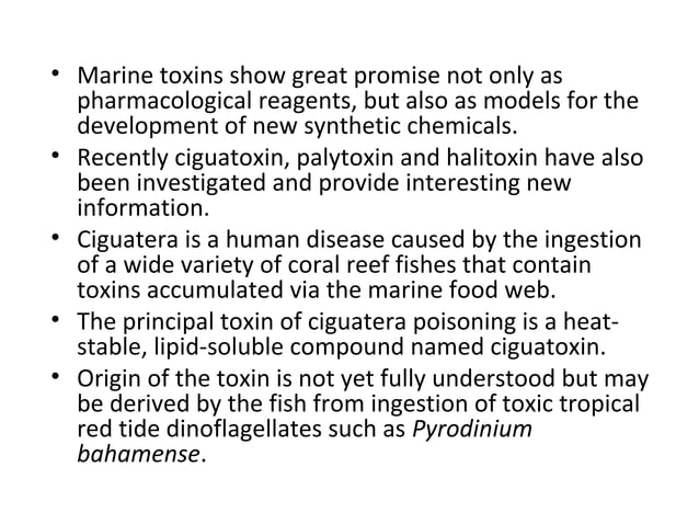 12. marine bioactive_compounds | PPT | Chemistry | Science