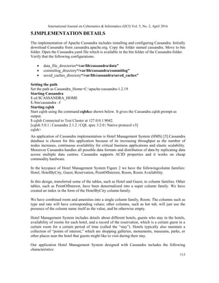 CASSANDRA A DISTRIBUTED NOSQL DATABASE FOR HOTEL MANAGEMENT SYSTEM | PDF