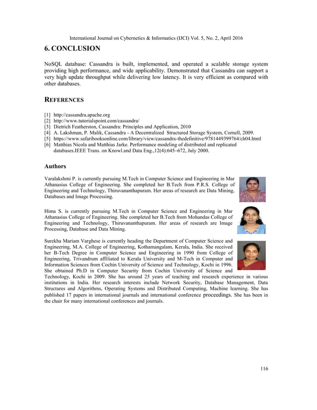 CASSANDRA A DISTRIBUTED NOSQL DATABASE FOR HOTEL MANAGEMENT SYSTEM | PDF