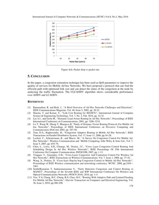 CONGESTION AWARE LINK COST ROUTING FOR MANETS | PDF