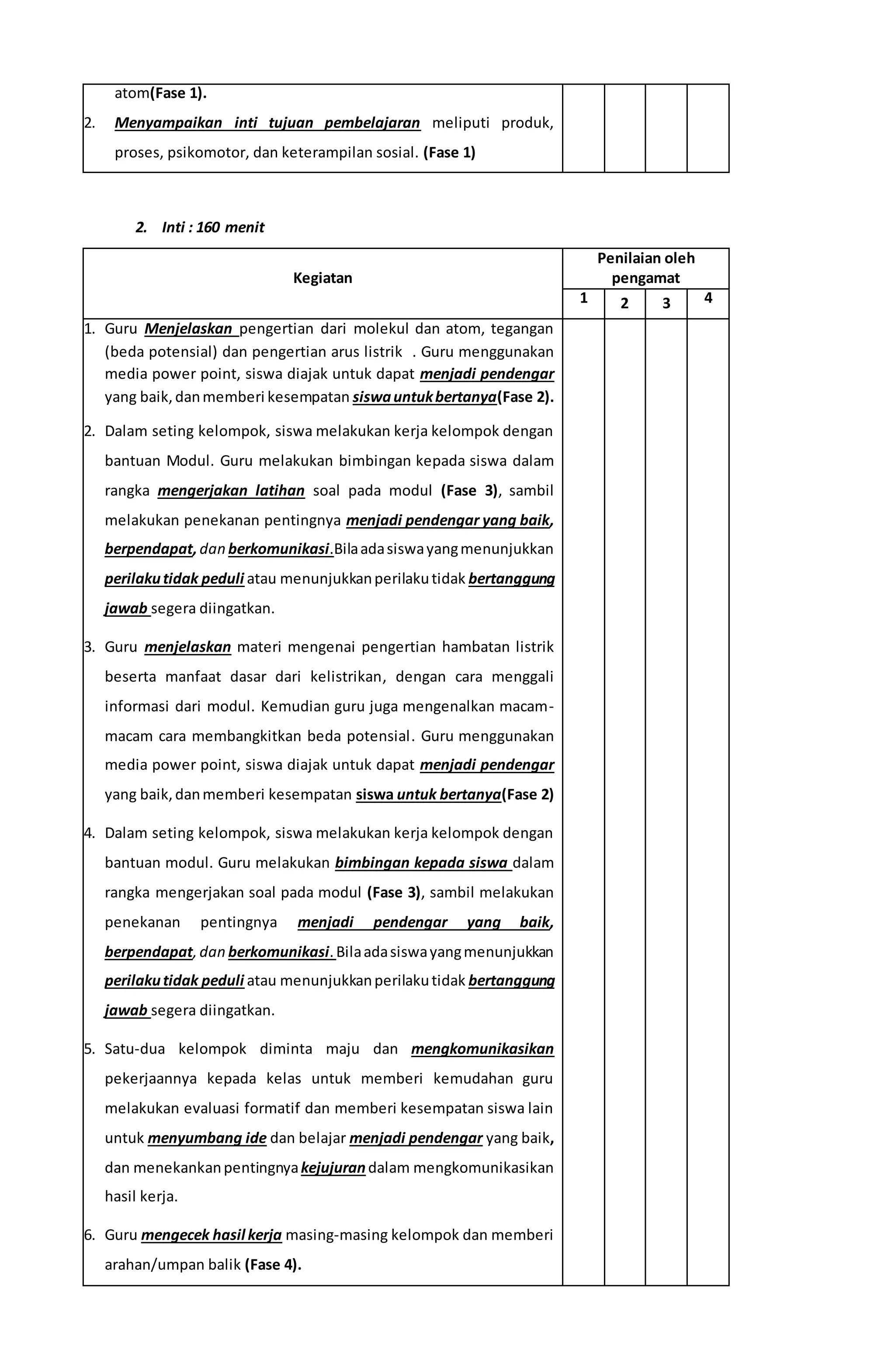 rpp memahami dasar dasar listrik (tldo) | PDF
