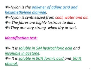 synthetic fibre and mineral fibre in pharmacognosy | PPTX