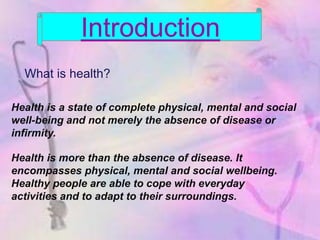 health and medicine | PPT