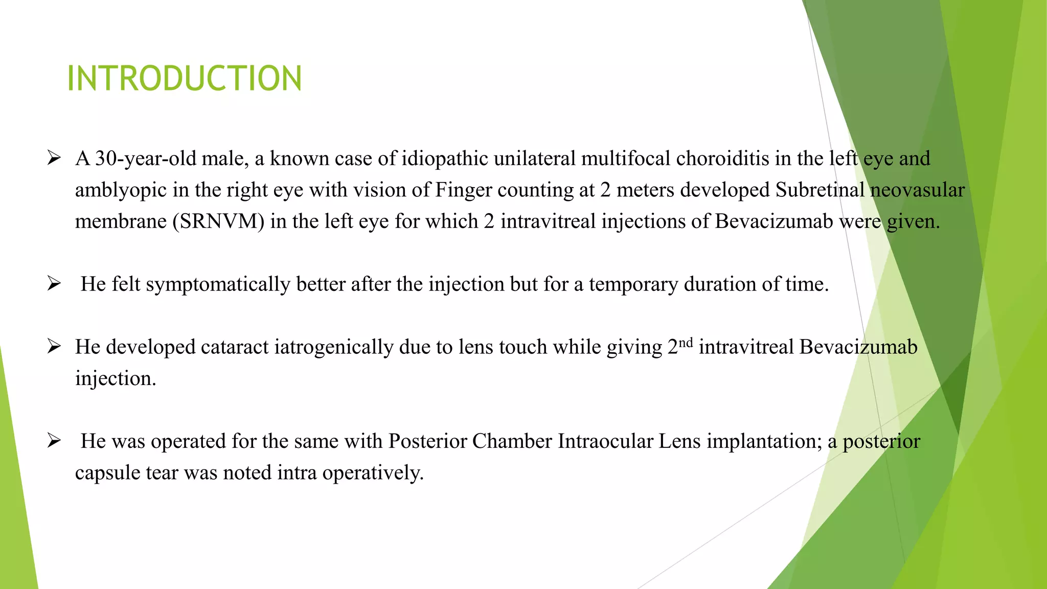 Severe Inflammation following intravitreal injection Ranibizumab leading to choroidal effusion ...