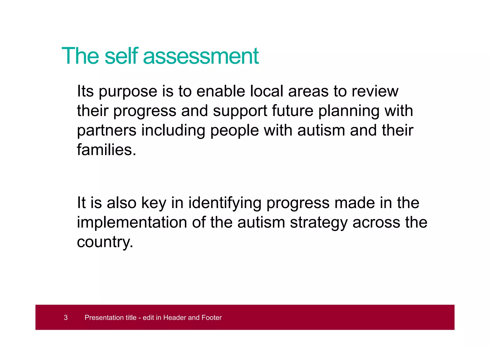 12. autism self assesssment framework | PDF