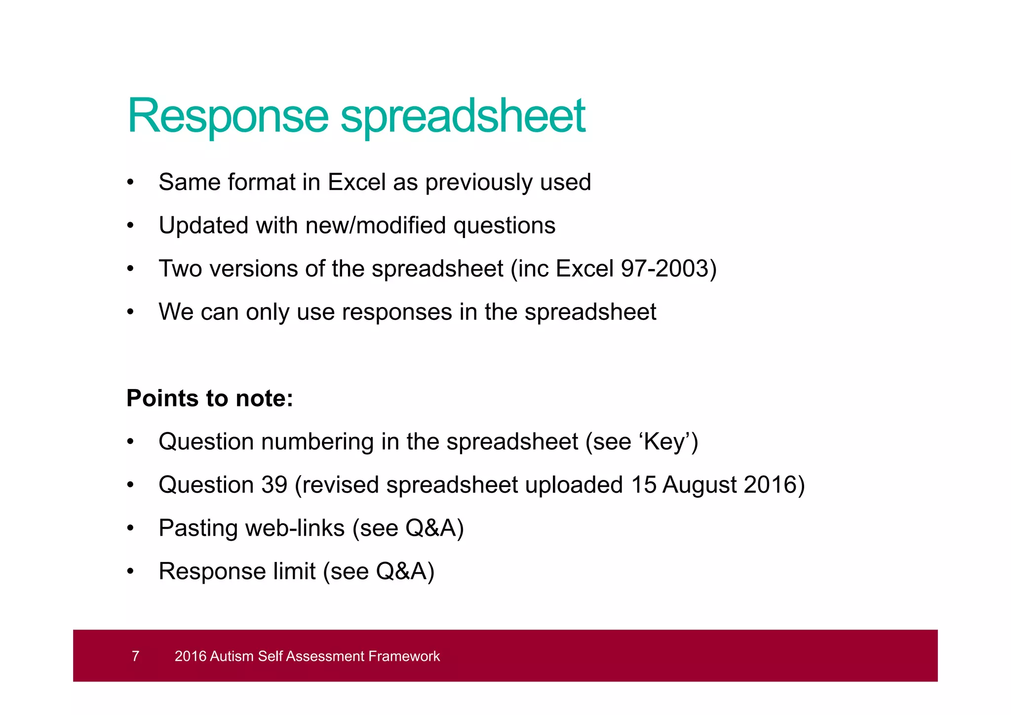 12. autism self assesssment framework | PPT | Free Download