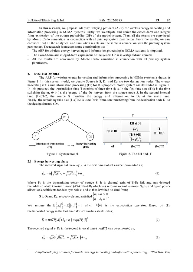 Adaptive relaying protocol for wireless energy harvesting and information processing in NOMA ...