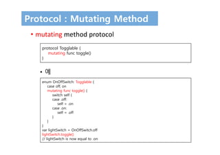 Swift 3 Programming for iOS : Protocol | PPT