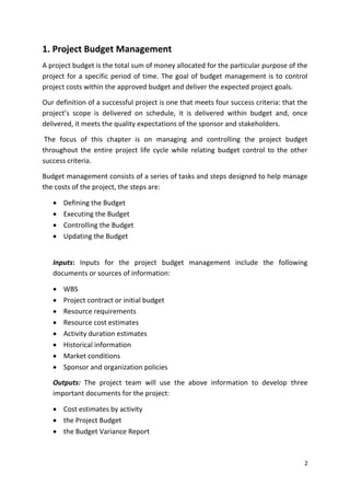Software Project Management: Budget | PDF