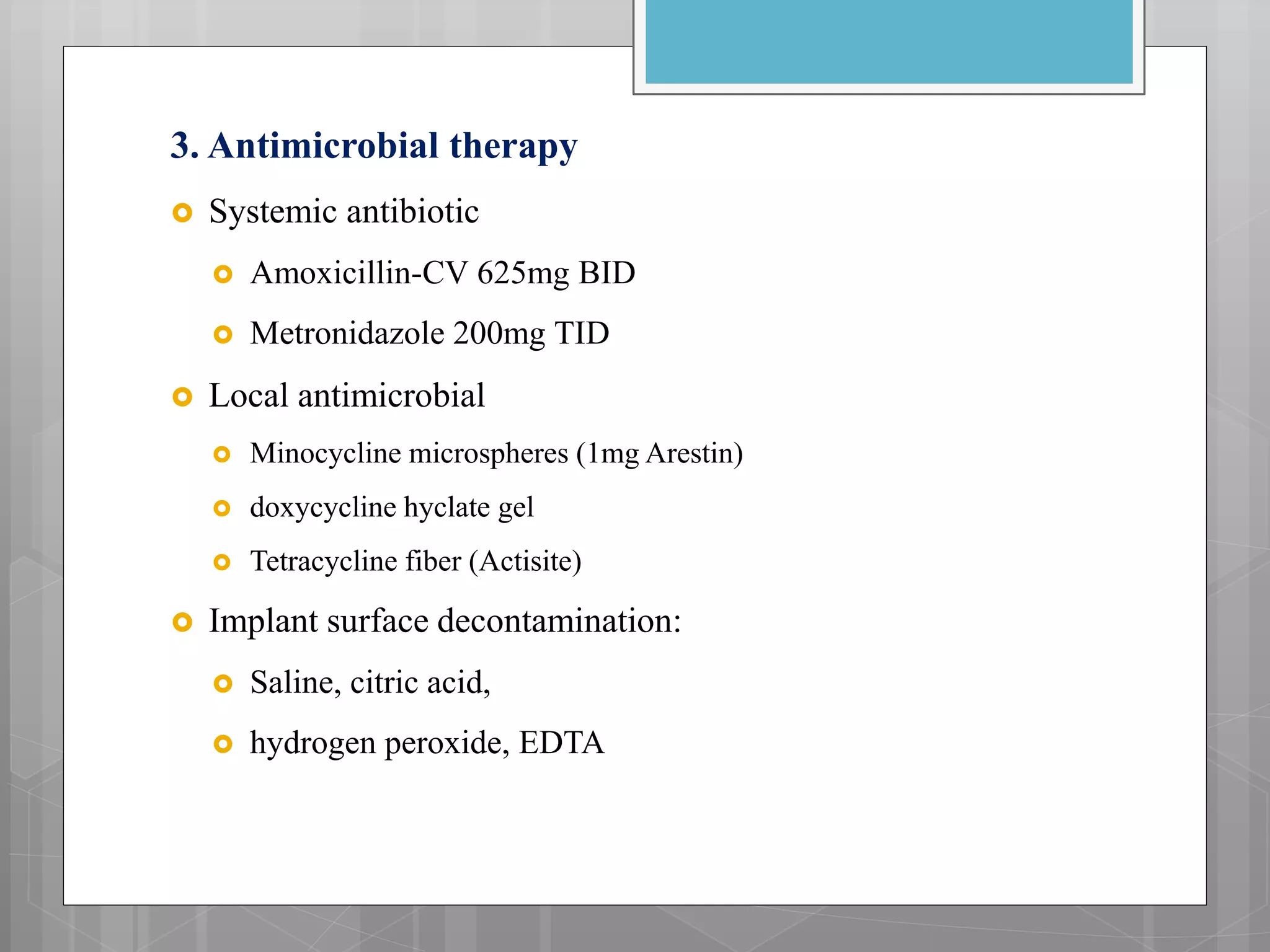 Peri implant Diseases and its management | PPTX