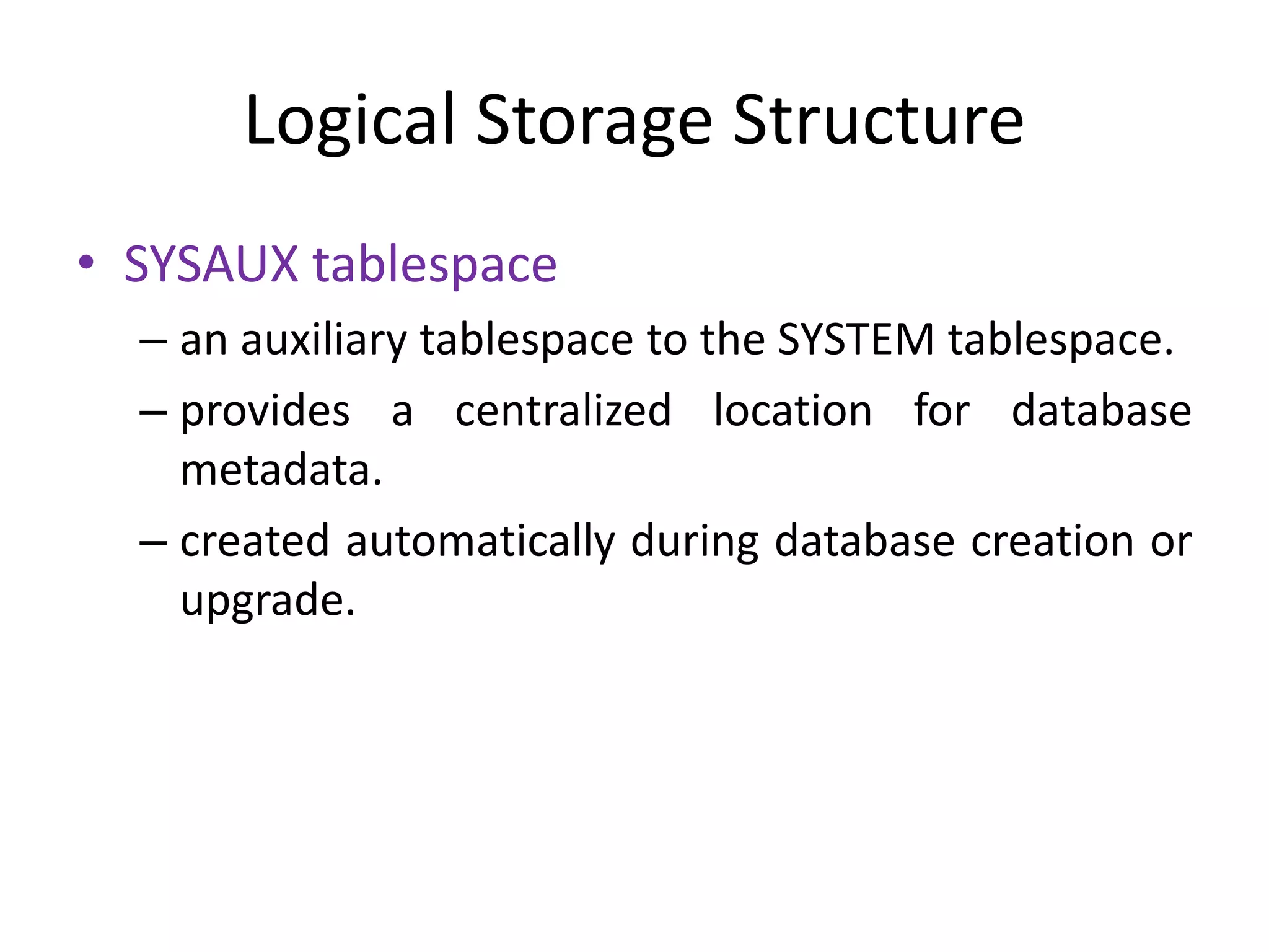 12. oracle database architecture | PPTX