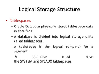 12. oracle database architecture | PPTX