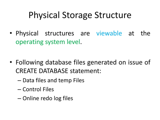 12. oracle database architecture | PPTX | Databases | Computer Software ...