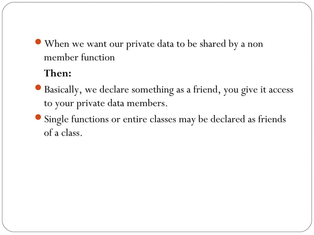 Friend Function C Ppt