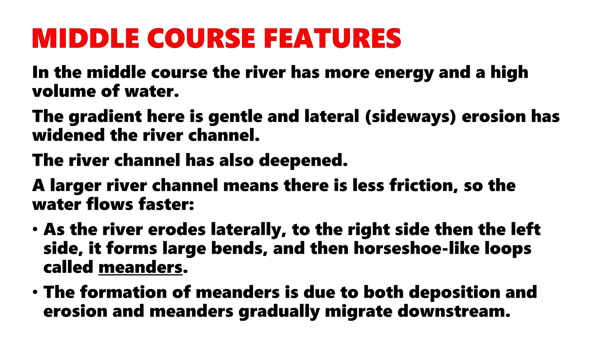 GEOGRAPHY IGCSE: RIVER LANDFORMS | PPTX