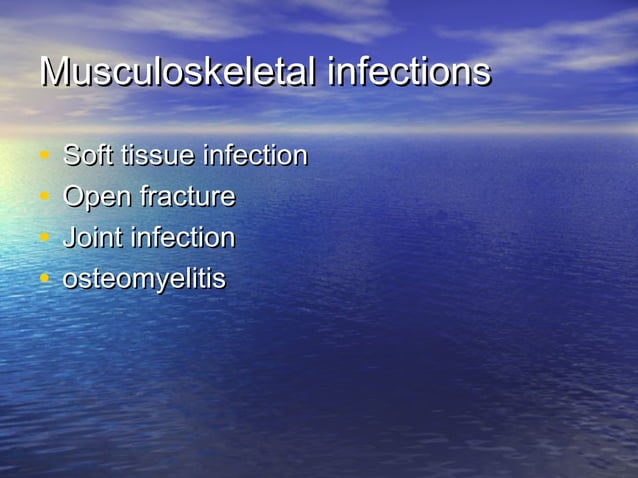 Infection of Musculoskeletal system | PPT | Infectious Diseases ...