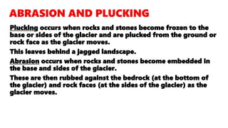 GEOGRAPHY YEAR 10: GLACIAL LANDSCAPE. GLACIATION. | PPTX | Geography ...