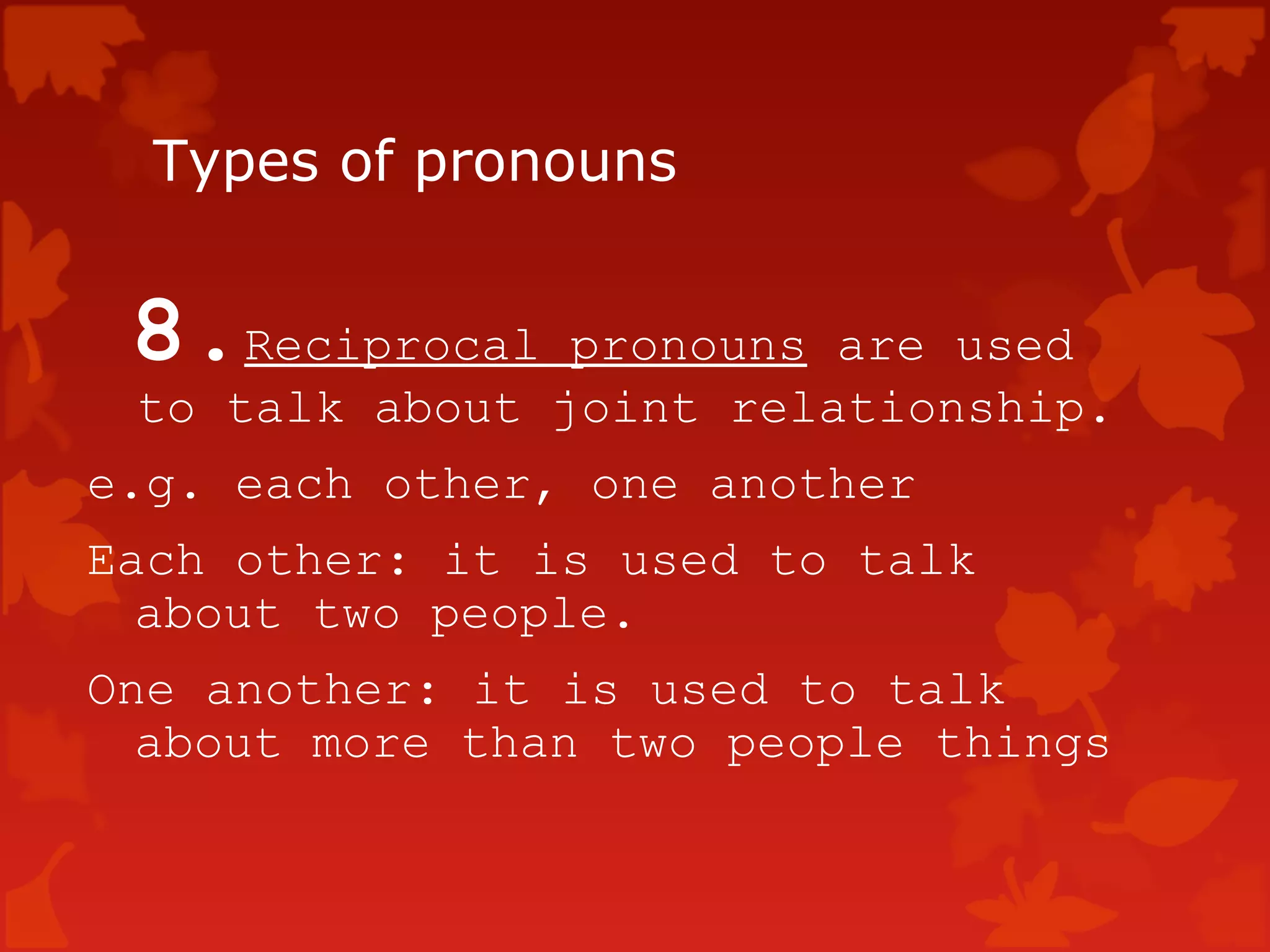 12.pronoun and types | PPT