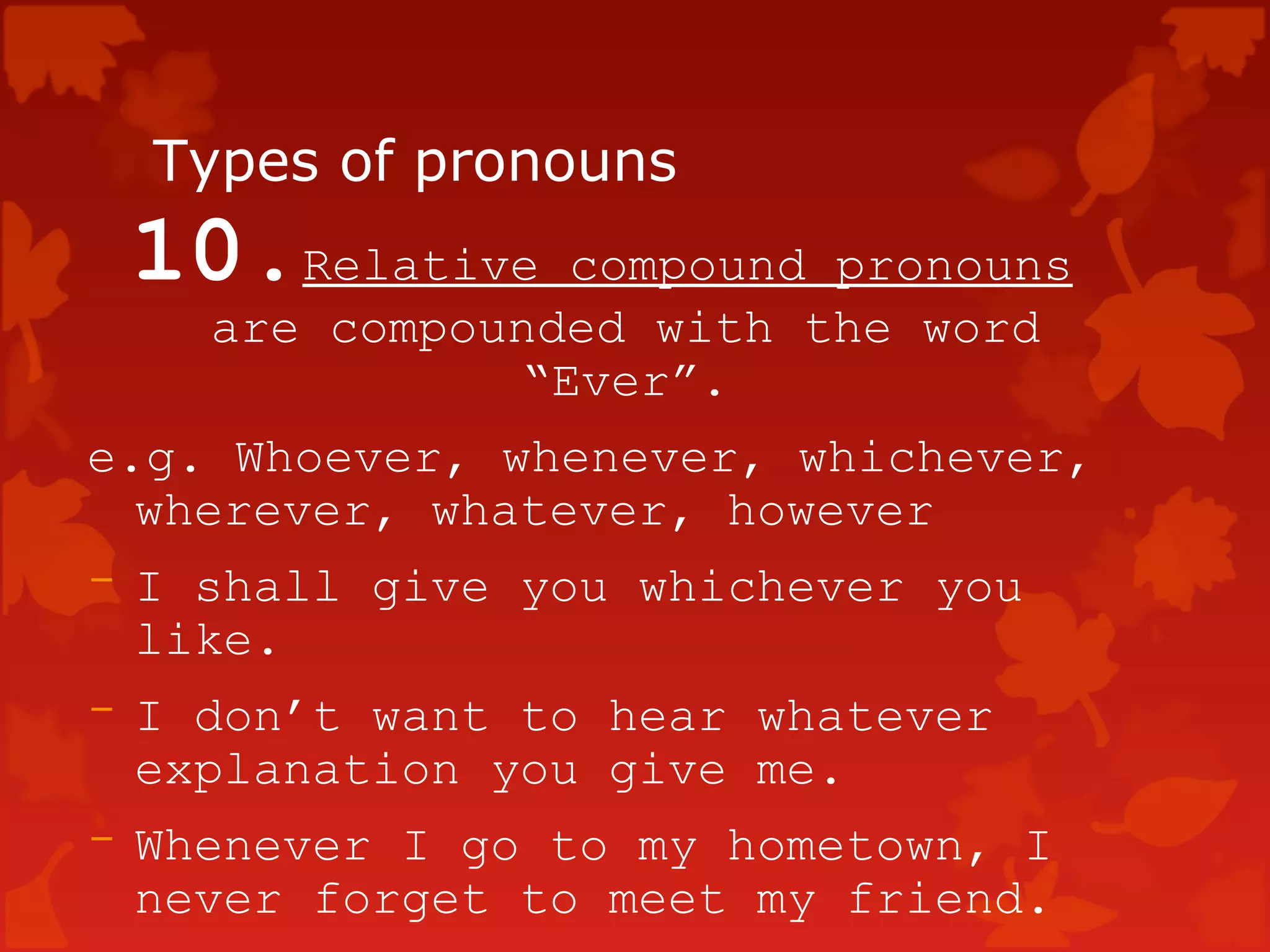 12.pronoun and types | PPT