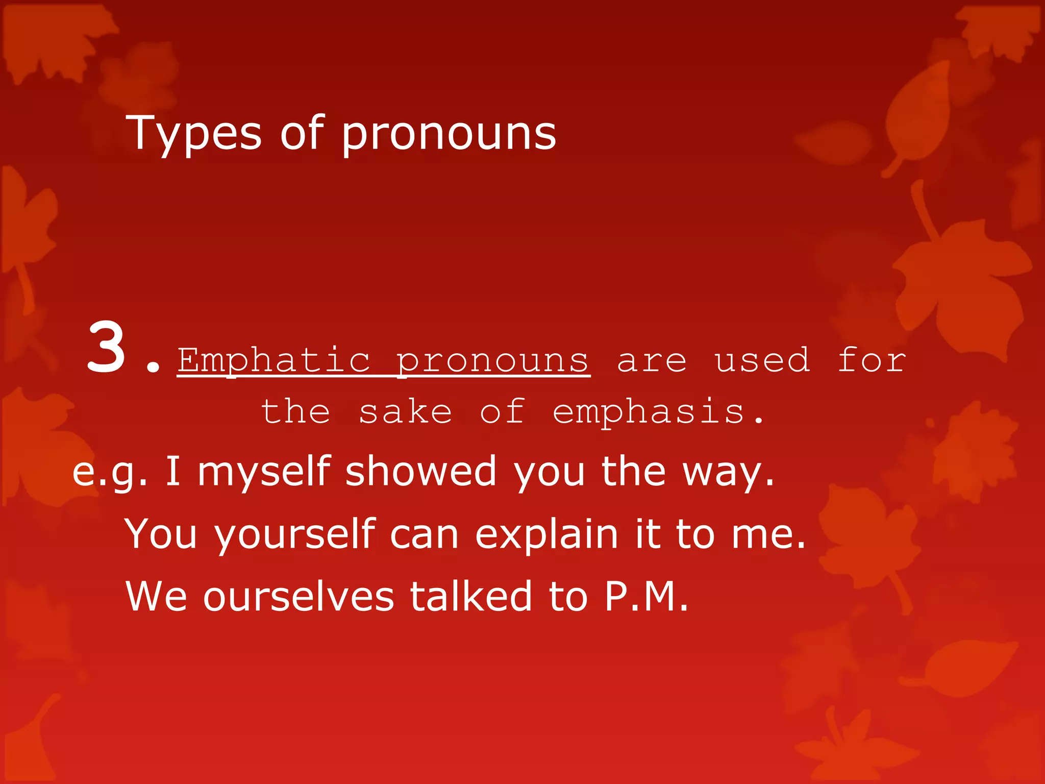 12.pronoun and types | PPT