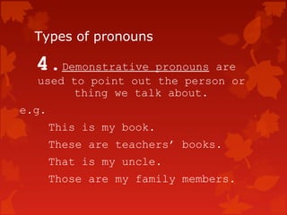 12.pronoun and types | PPT